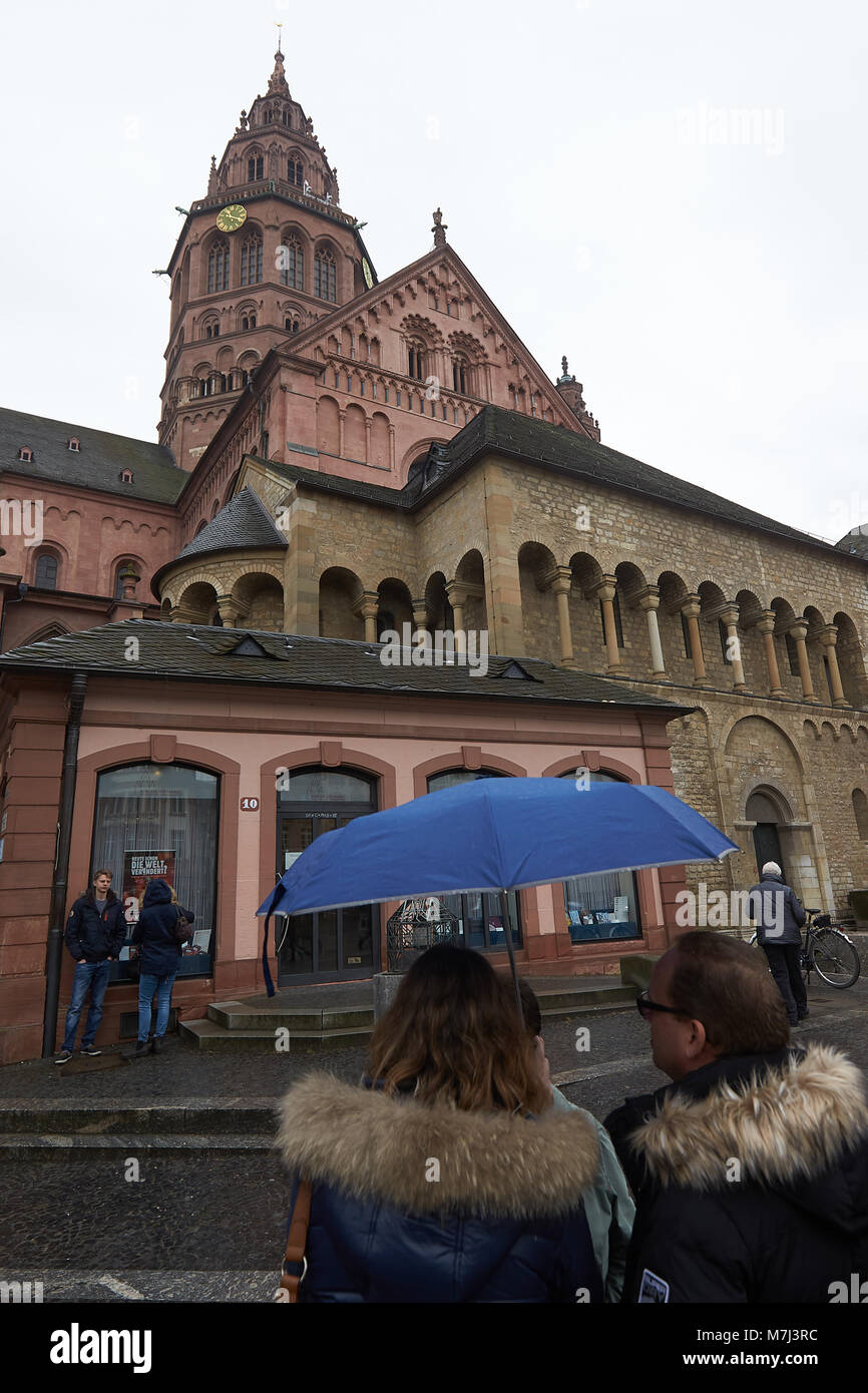 Catholic church people leave after mass hi-res stock photography and ...