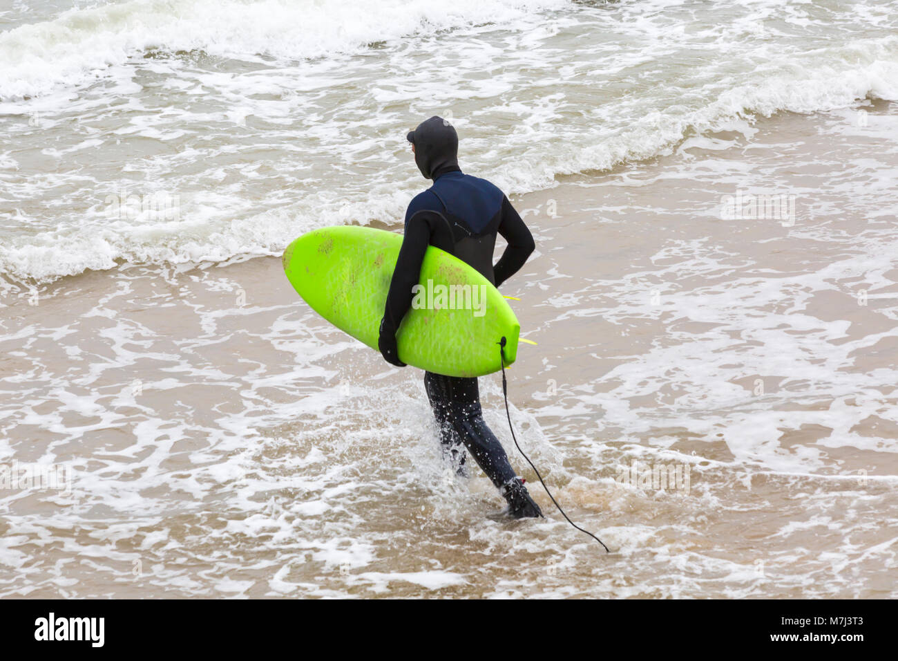 Bournemouth, Dorset, UK. 11th March 2018. UK weather: grey overcast day ...