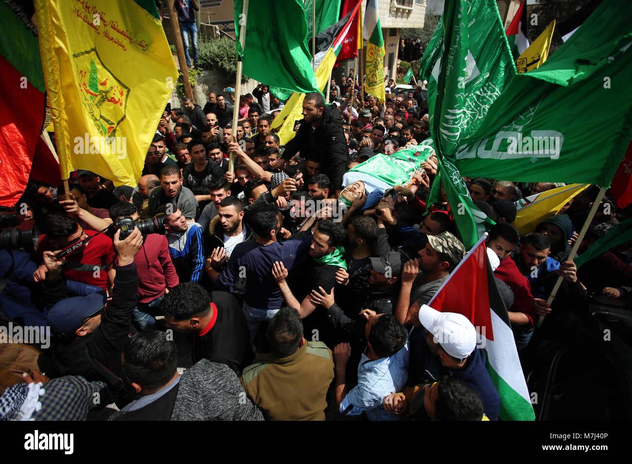 Nablus, West Bank, Palestinian Territory. 11th Mar, 2018. Palestinian ...