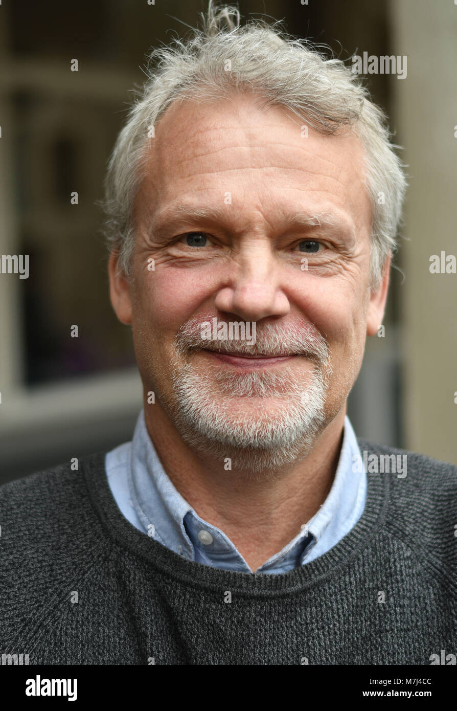 09 March 2018, Germany, Cologne: Author Martin Widmark pictured ahead ...
