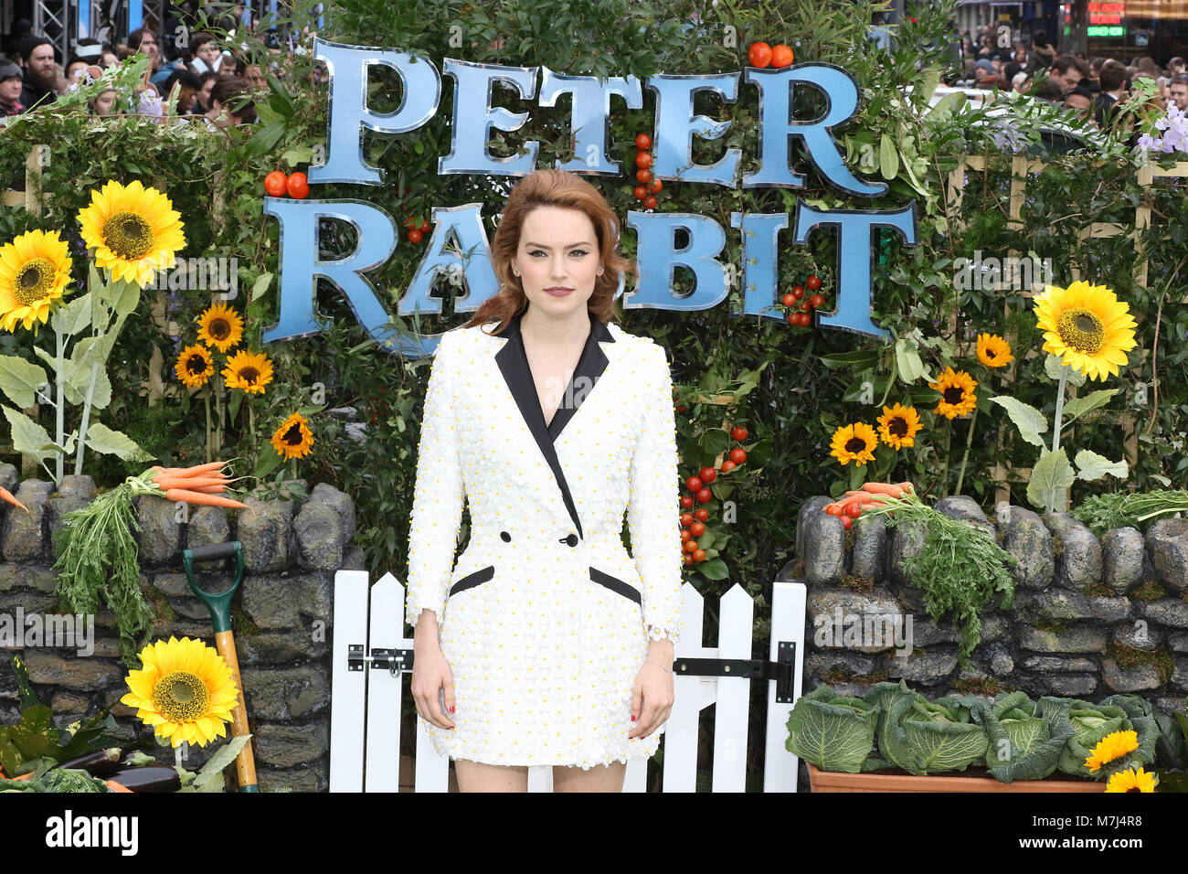 London, UK. 11th March, 2018. Daisy Ridley, Peter Rabbit - UK Gala ...