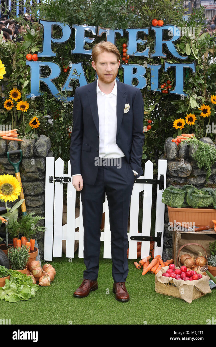 London, UK. 11th March, 2018. Domhnall Gleeson, Peter Rabbit - UK Gala ...