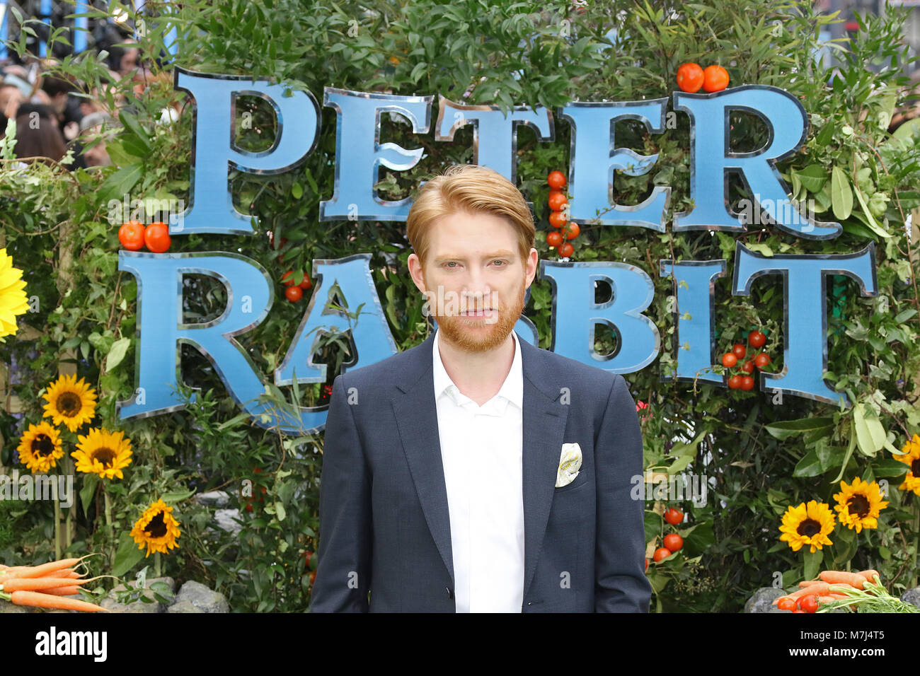 London, UK. 11th March, 2018. Domhnall Gleeson, Peter Rabbit - UK Gala ...