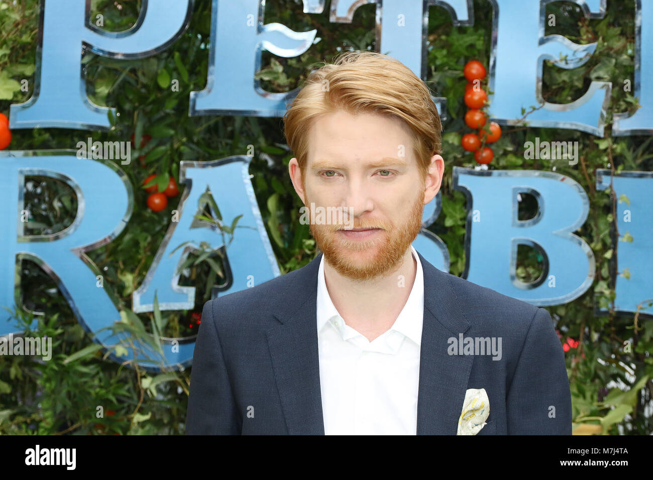 London, UK. 11th March, 2018. Domhnall Gleeson, Peter Rabbit - UK Gala ...