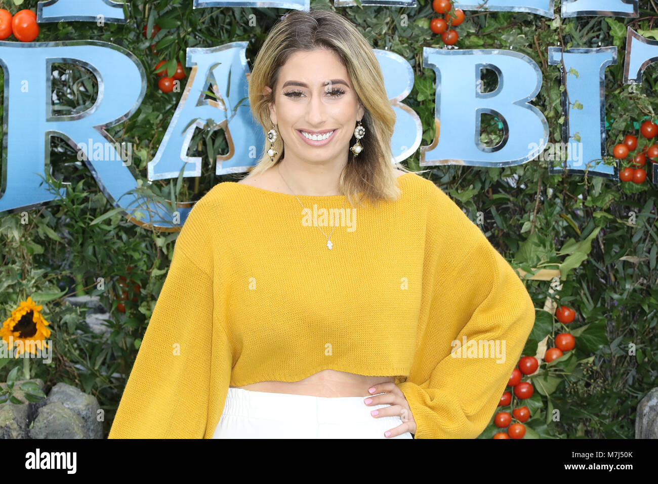 London, UK. 11th March, 2018. Stacey Solomon, Peter Rabbit - UK Gala ...