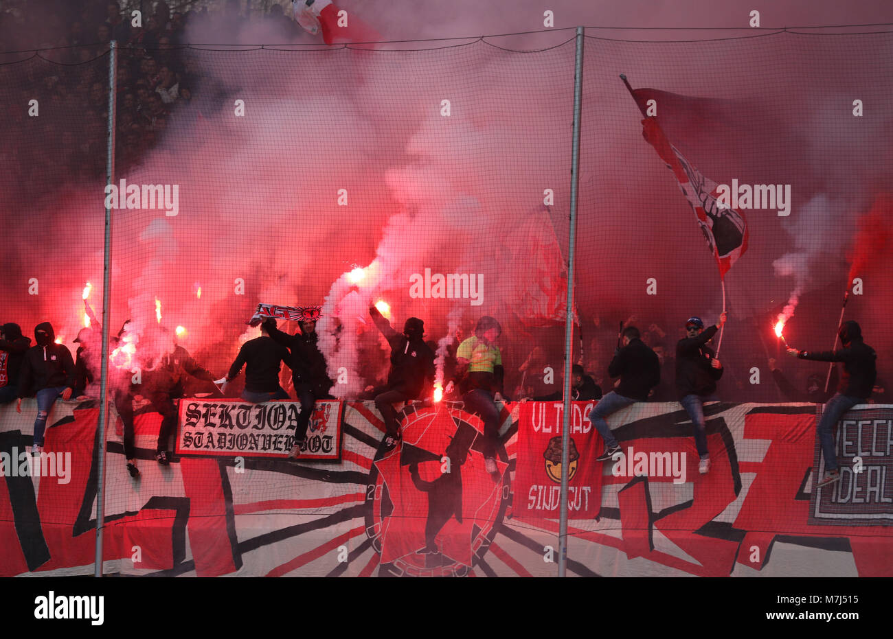 Football ultras flares hi-res stock photography and images - Alamy