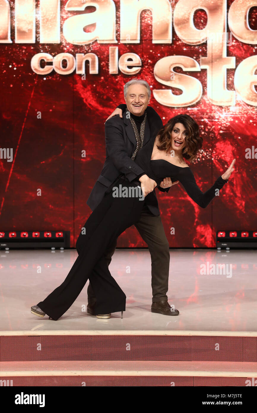 Rome, Rai Auditorium of the Foro Italico, tv show "Dancing with the Stars 13". In the picture ...