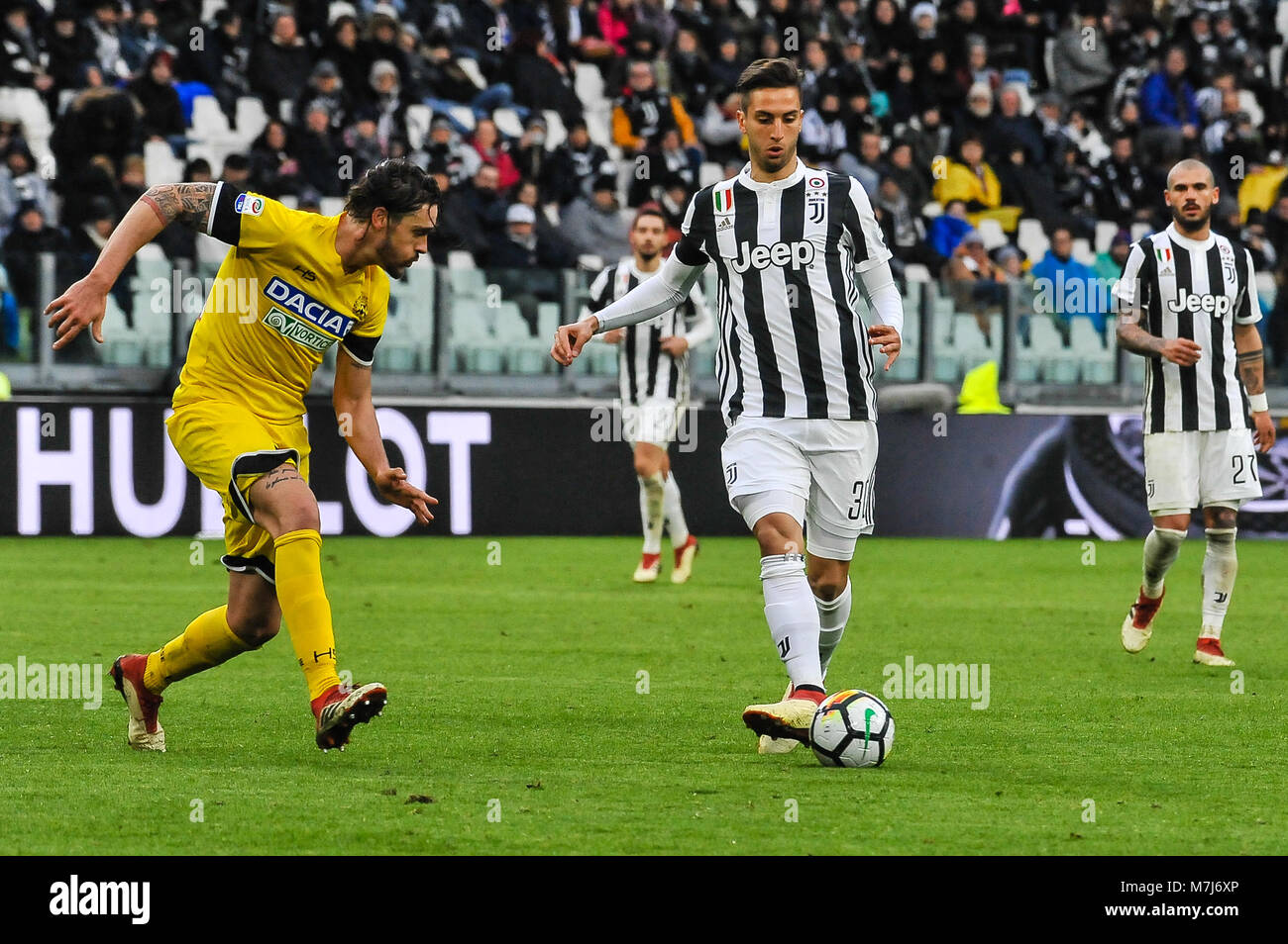Turin, Italy. 11th March, 2018. Rodrigo Bentancur (Juventus FC) during ...