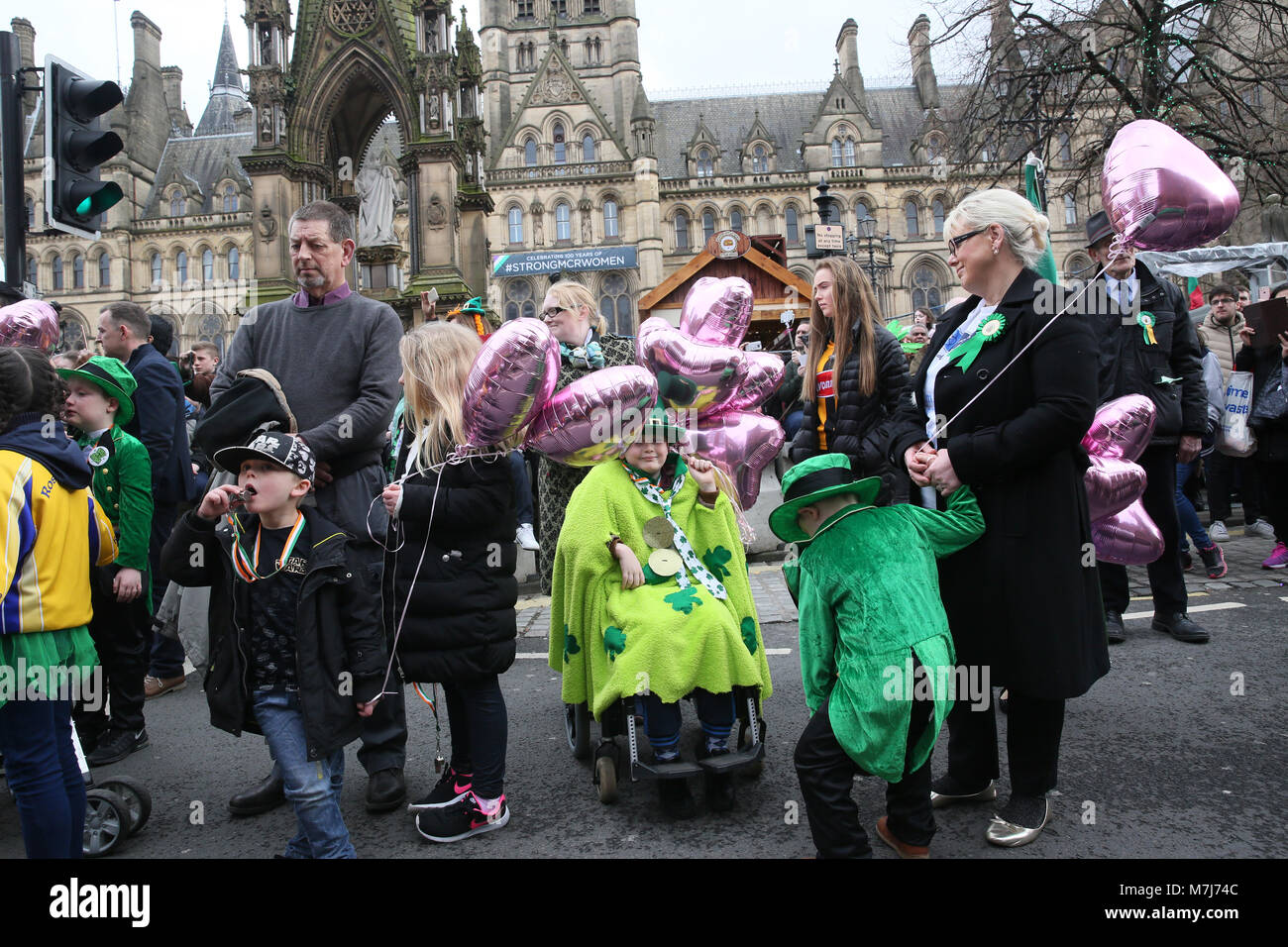 Manchester, UK. 11th March, 2018. Children remember the victims of the ...