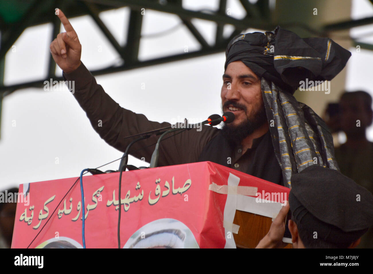 Quetta, Pakistan. 11th March, 2018. Chief of Pashtun Tahafuz Movement ...