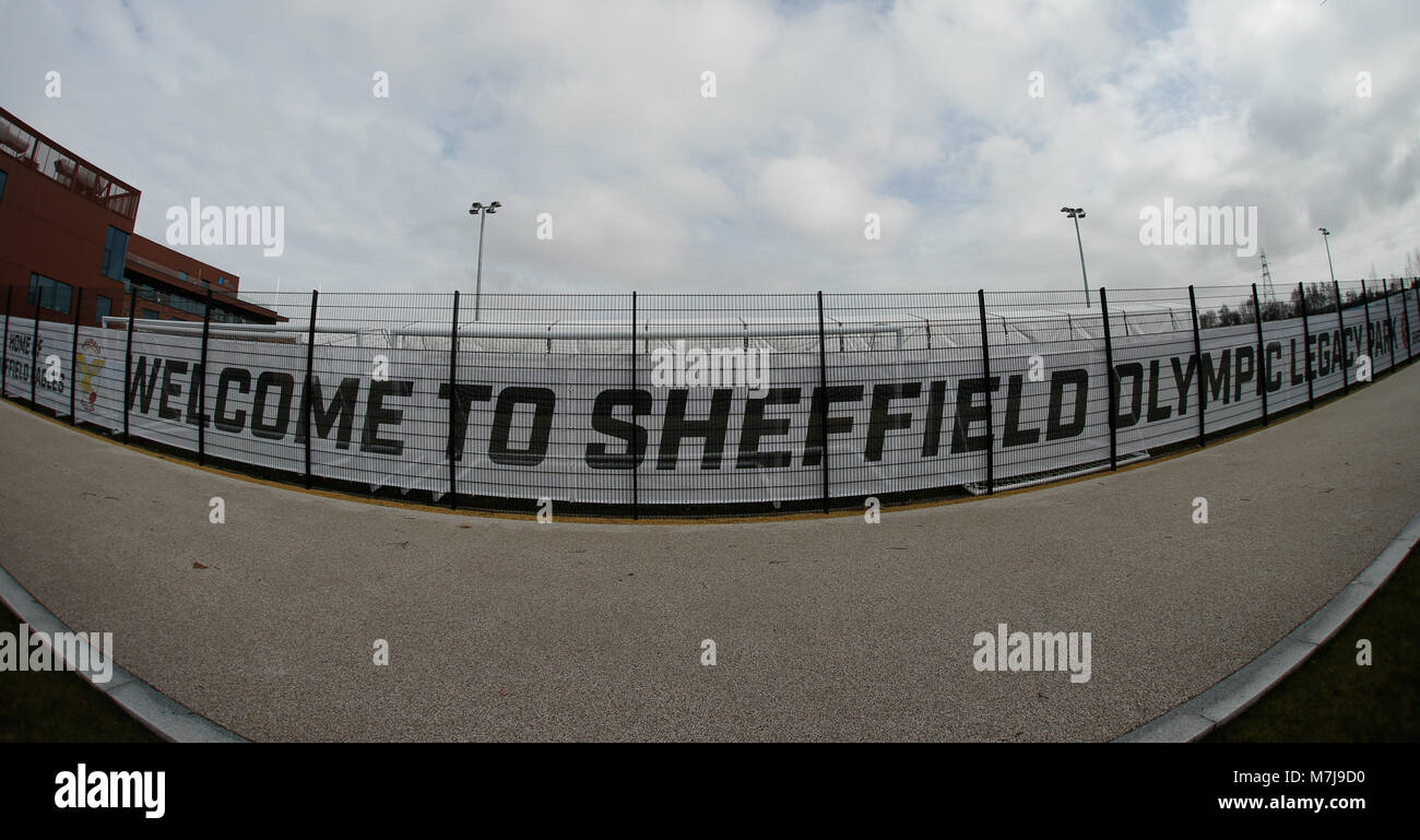 Sheffield, South Yorkshire, UK. 11th March, 2018. General Stadium view ...
