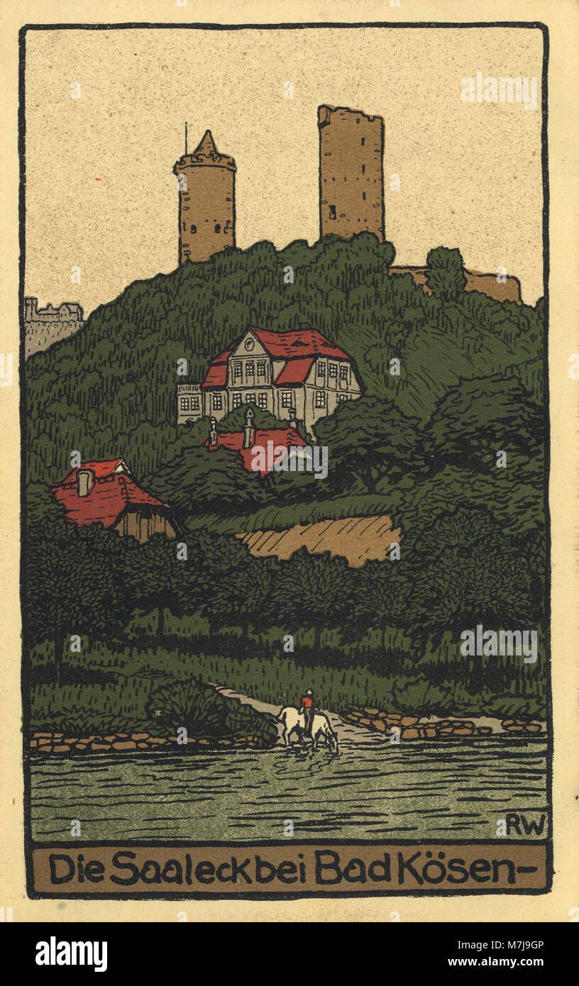 Burg Saaleck, located in Sachsen-Anhalt, Germany, is a medieval castle ...