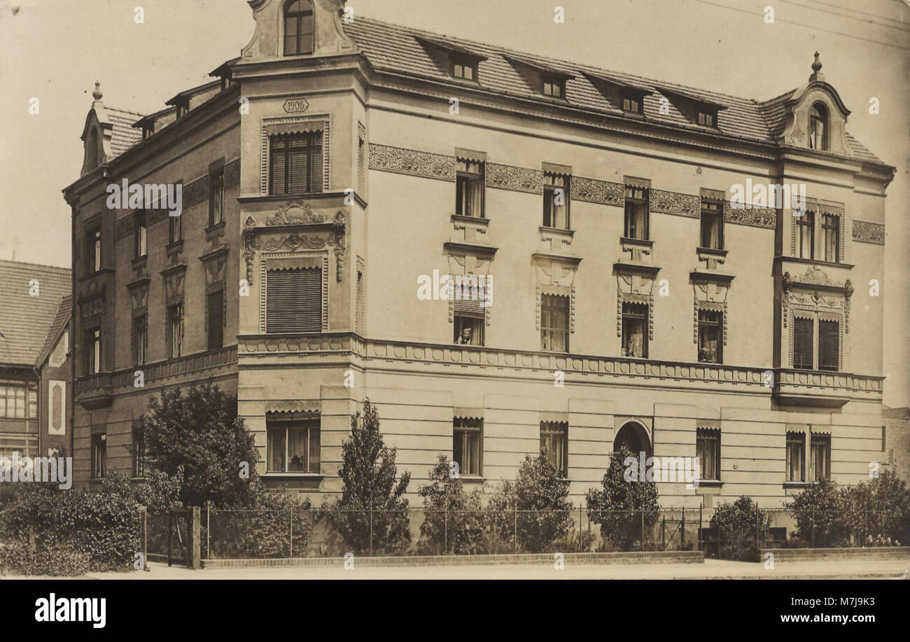 A postcard depicting an architectural view of a building in Sagan ...