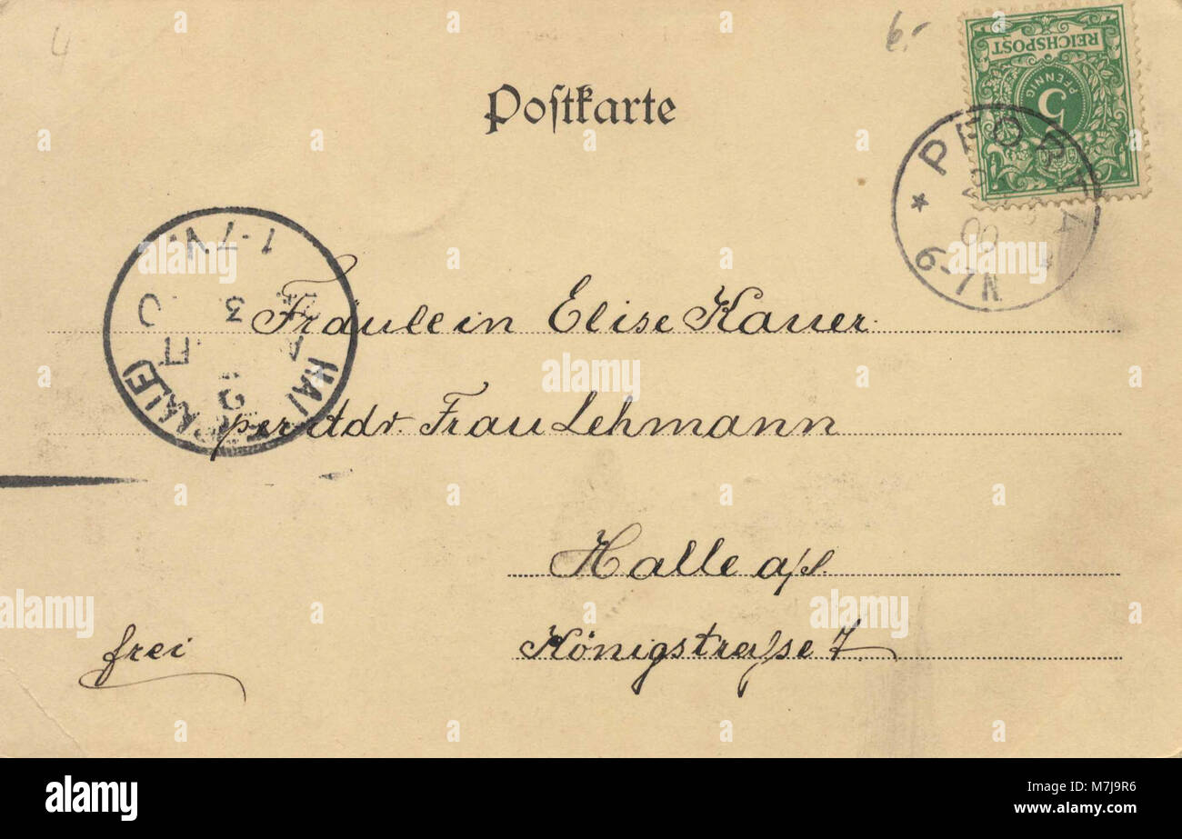 A vintage postcard showing the ruins of Schönburg Castle in Saxony ...