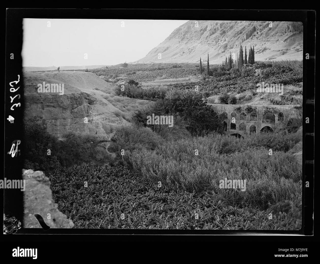 A scenic view of the Jordan Valley, stretching from the Sea of Galilee ...