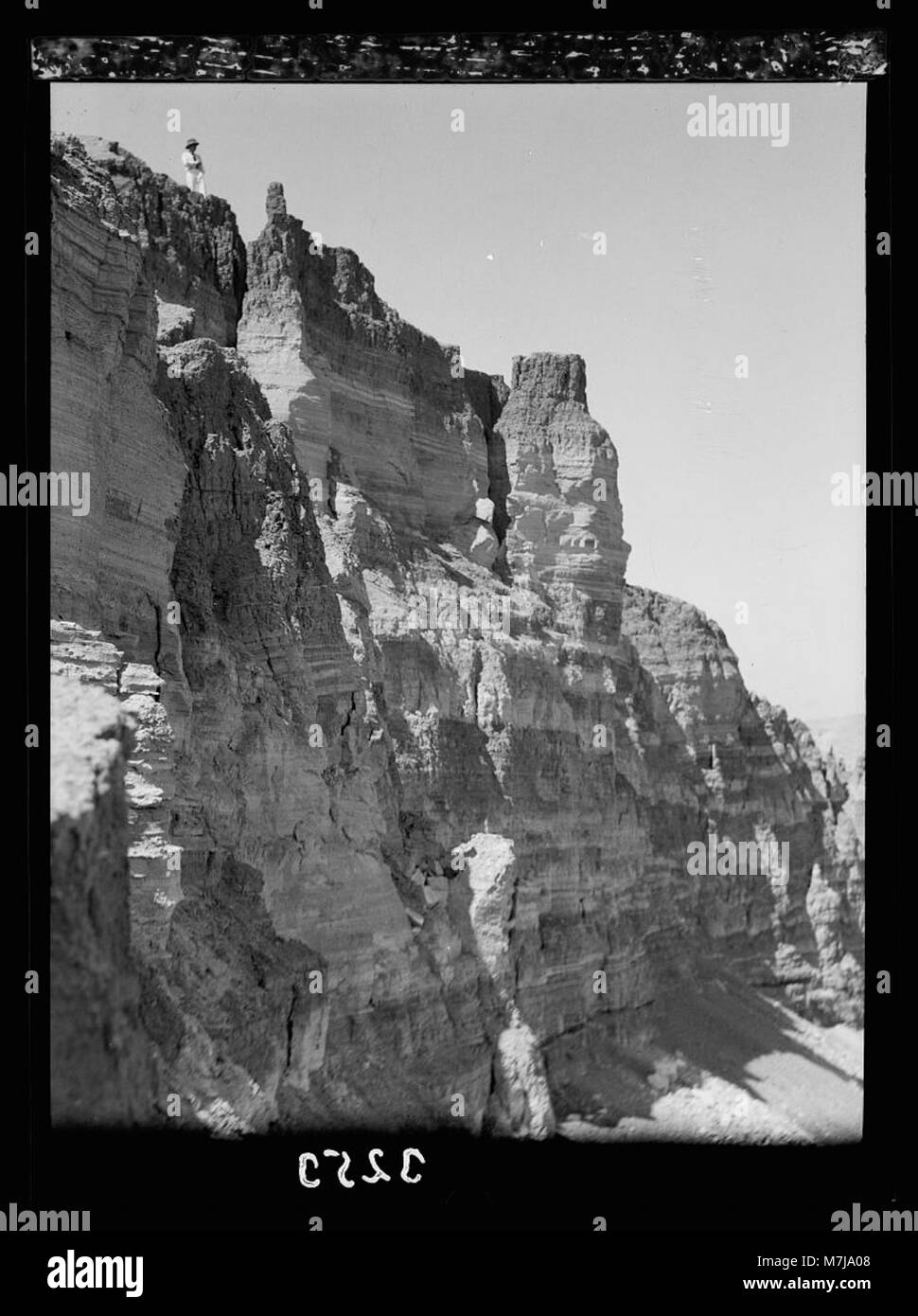 A photograph of the Jordan Valley, showing the banks of the Jordan ...