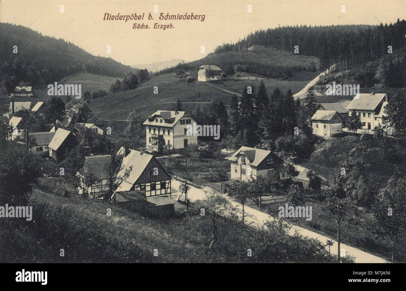Schmiedeberg Erzgb Sachsen Stadtansicht 2 Zeno Ansichtskarten