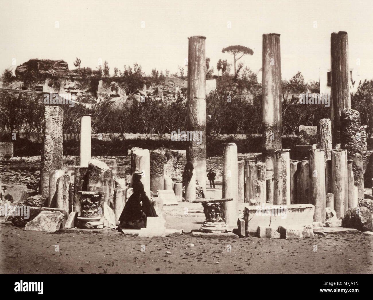 Photograph by Giorgio Sommer of the Temple of Serapis in Pozzuoli ...