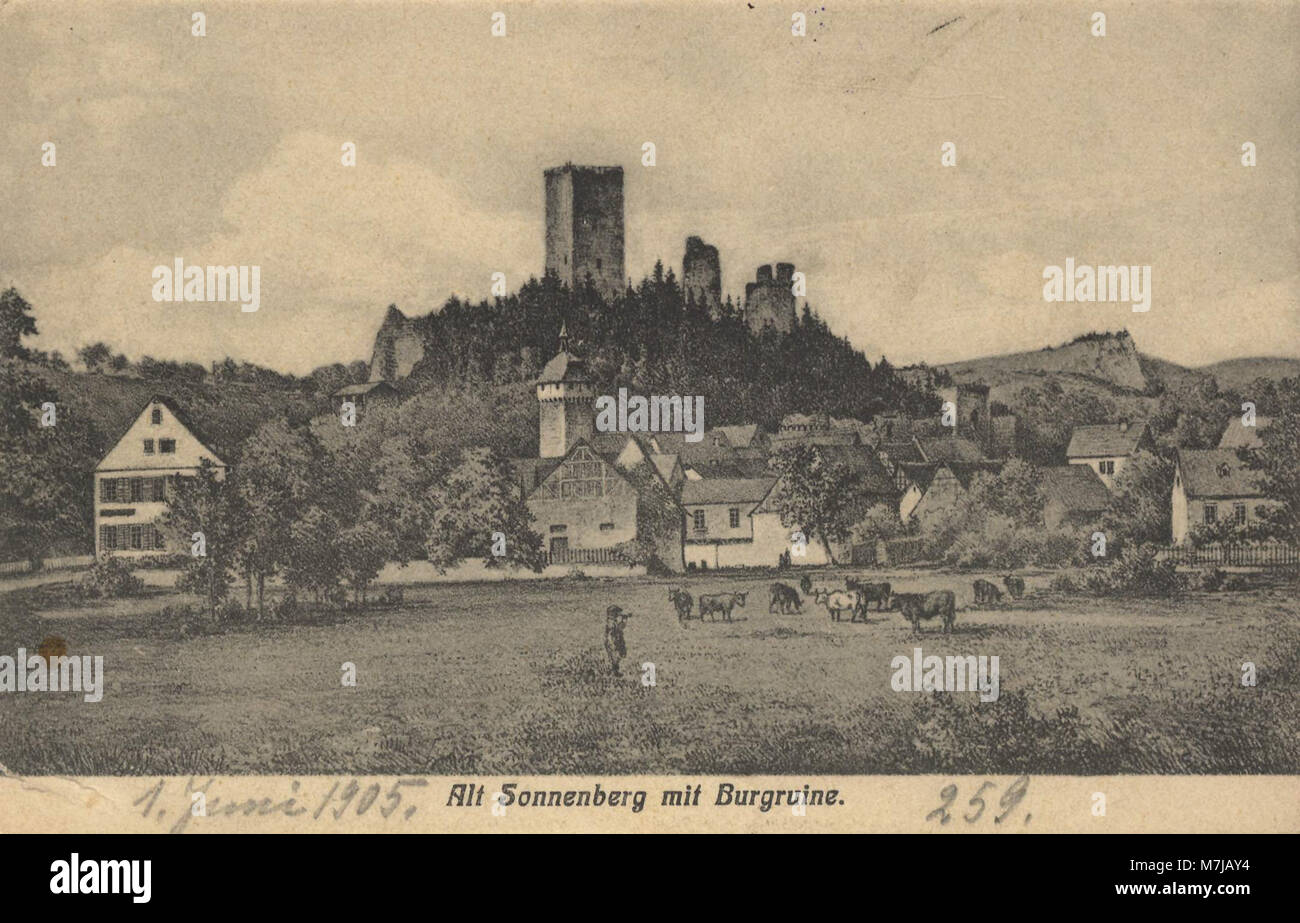 The town of Sonnenberg-Winnenberg in Rheinland-Pfalz, Germany, is ...