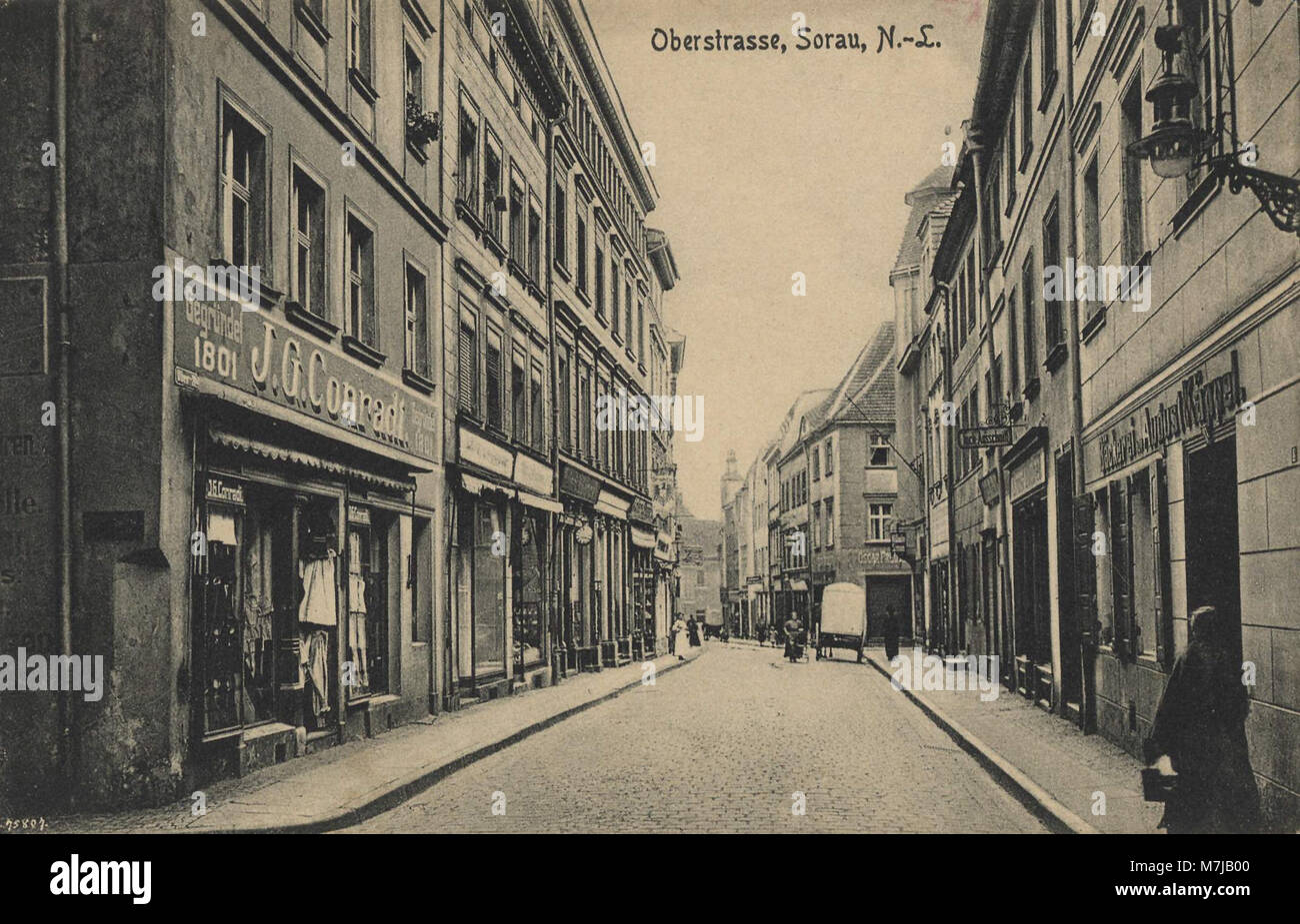 A postcard from Sorau, located in the region of East Brandenburg ...