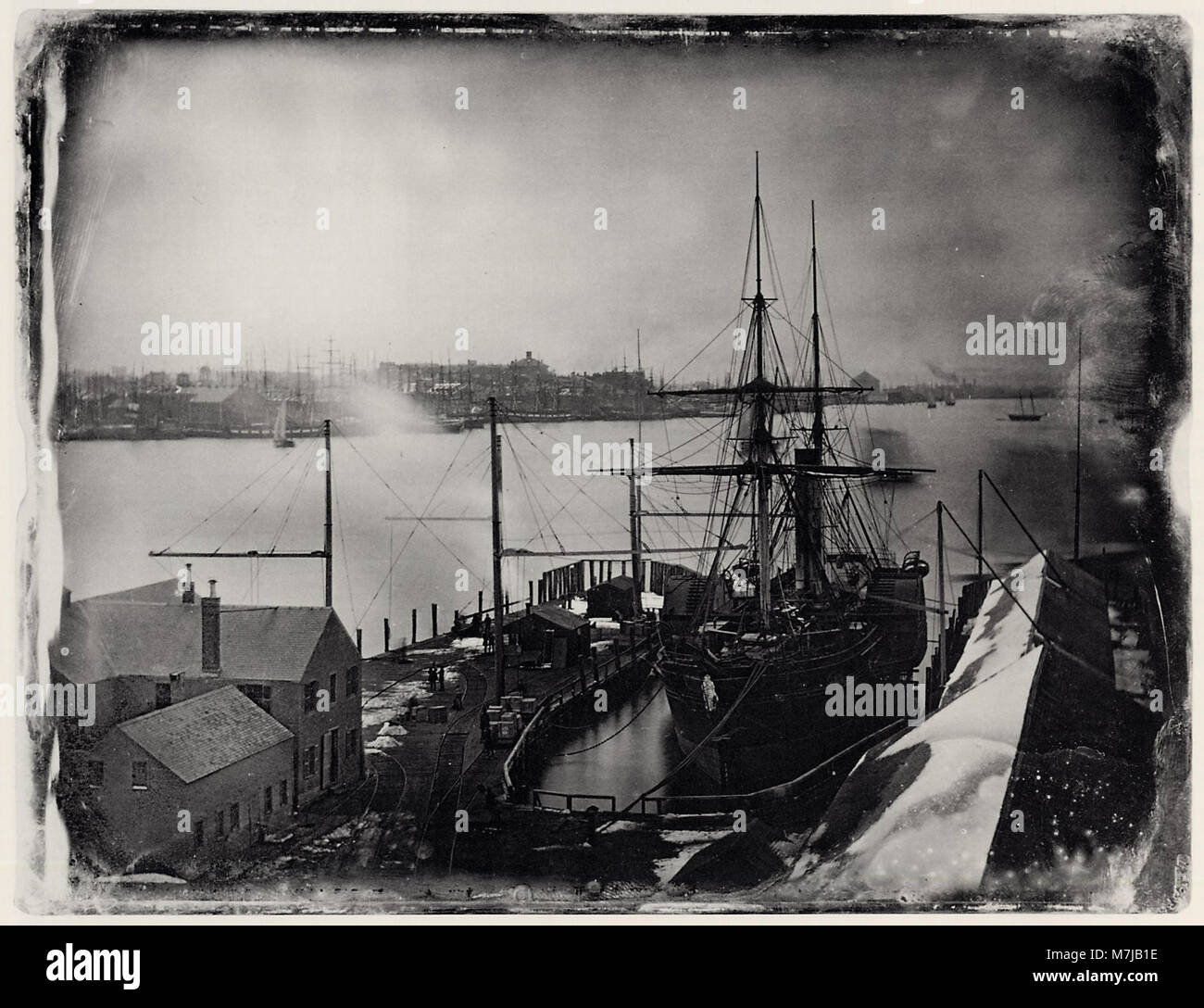 Boston shipyard 19th century hi-res stock photography and images - Alamy
