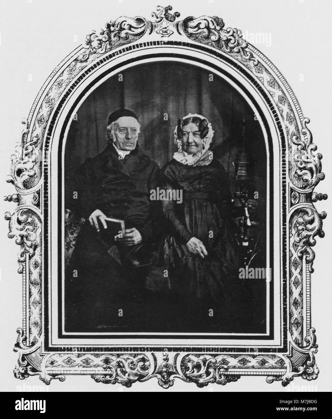 A portrait photograph by Carl Ferdinand Stelzner of Daniel Runge, a ...