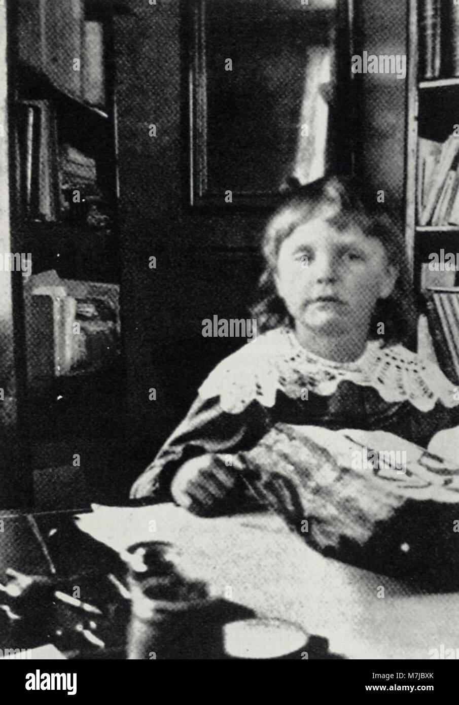 This photograph features Karin Strindberg, the wife of Swedish ...