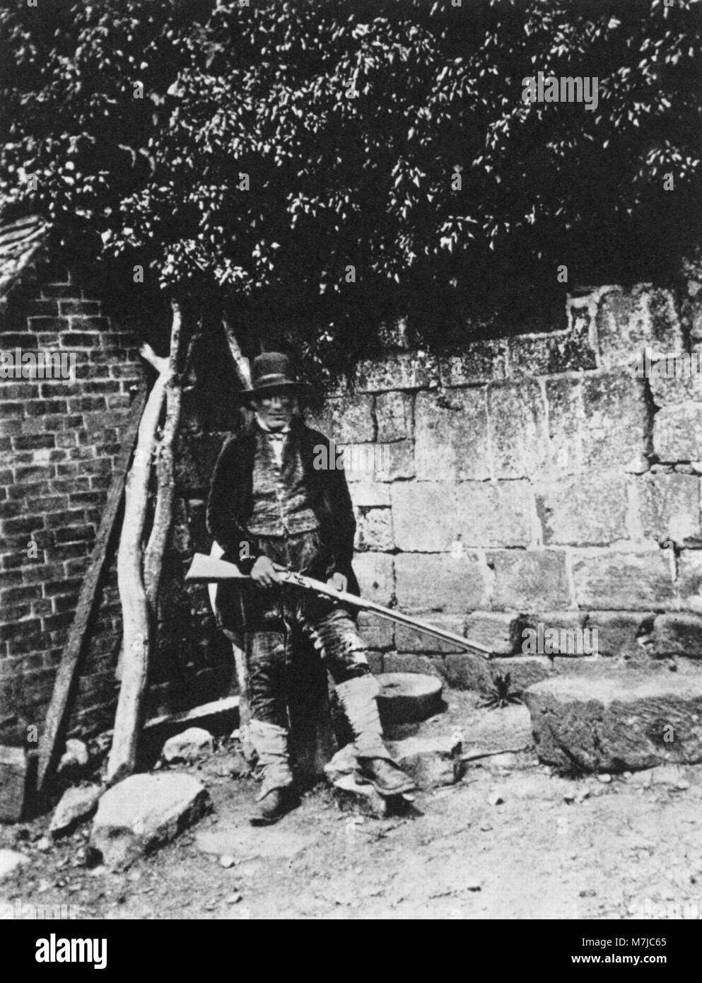 A photograph by William Henry Fox Talbot titled *Der Wächter von Lacock ...