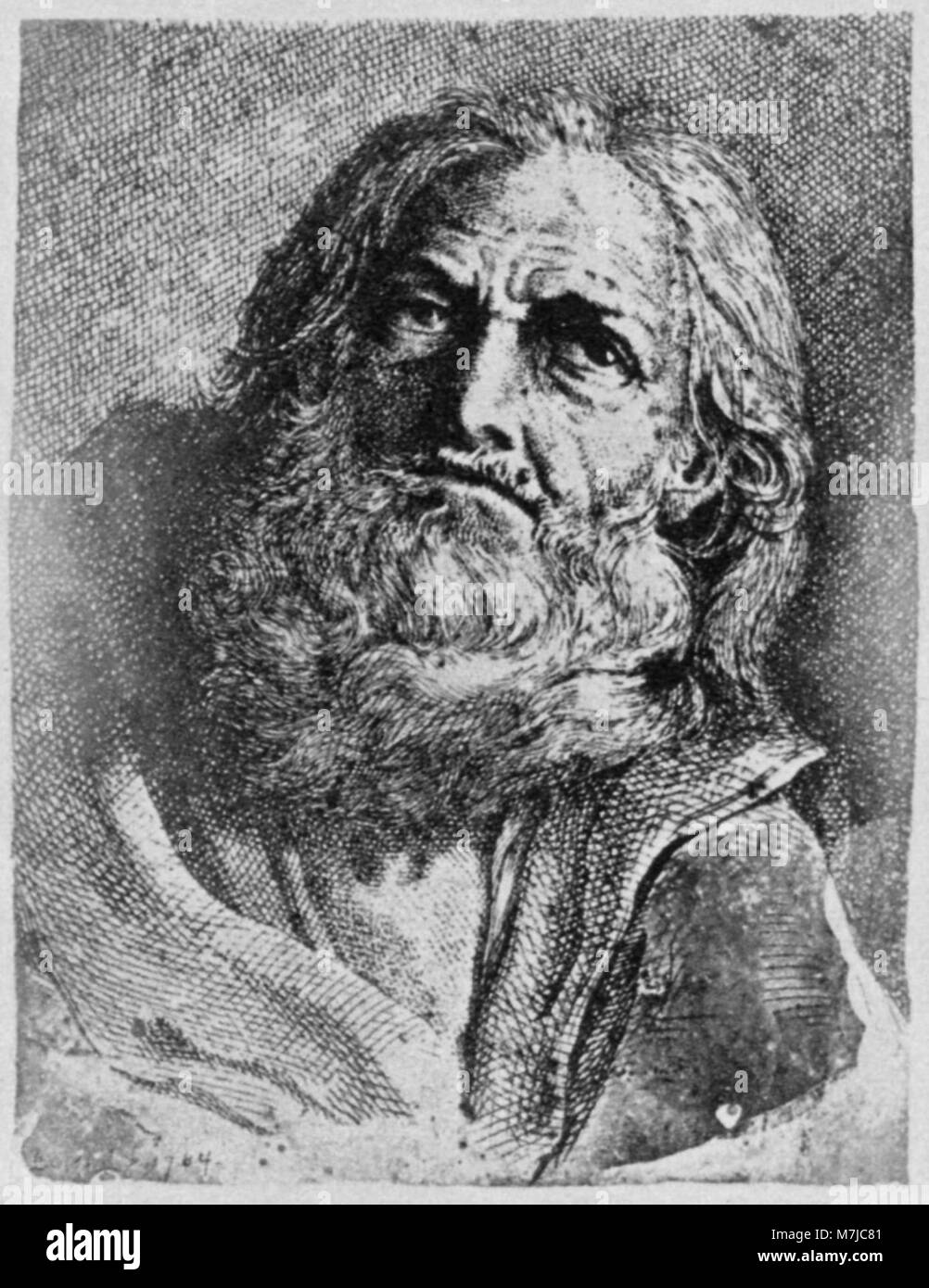 A reproduction of an etching by William Henry Fox Talbot, known for his ...