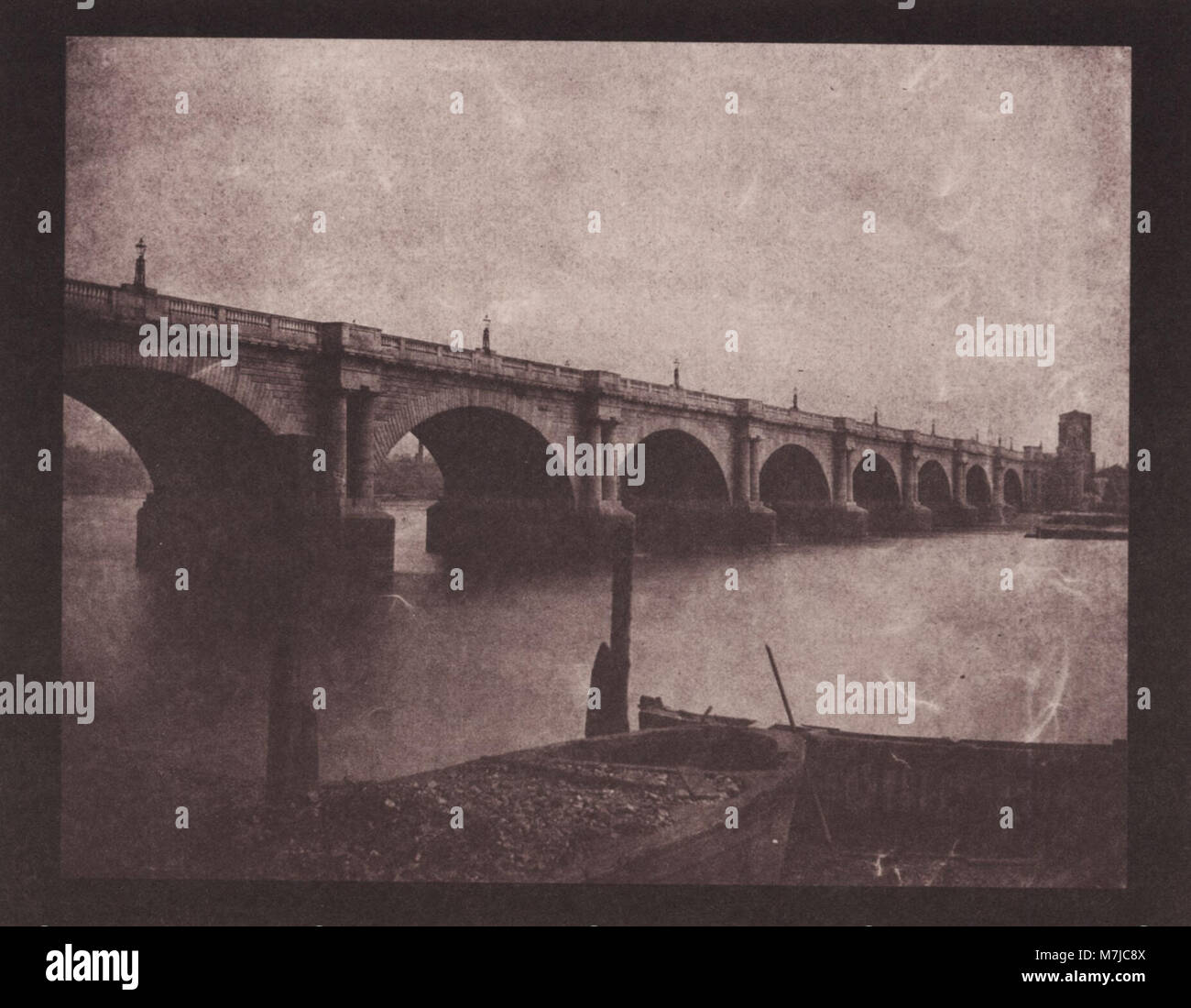 19th century photo of waterloo bridge hi-res stock photography and ...