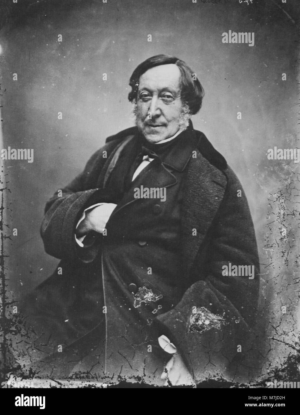 This image is a photograph of Gioacchino Rossini, the famous Italian ...