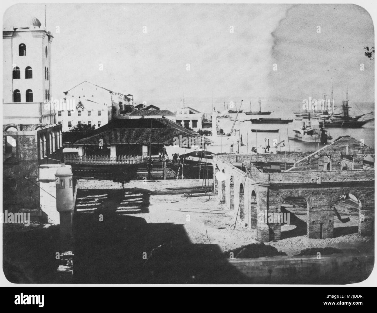 A photograph by João Ferreira Vilela showing the port of Recife, with ...