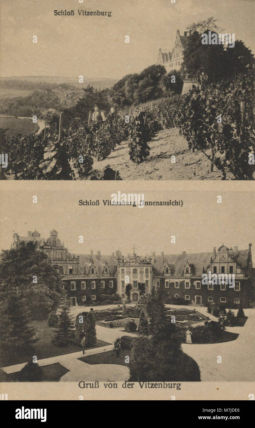 This photograph captures a scenic view of the Vitzenburg Castle in ...