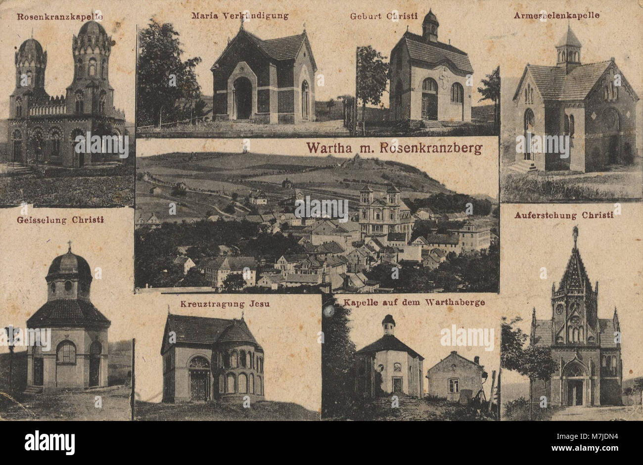 This image captures a city view of Wartha (Guttau), Sachsen, showcasing ...