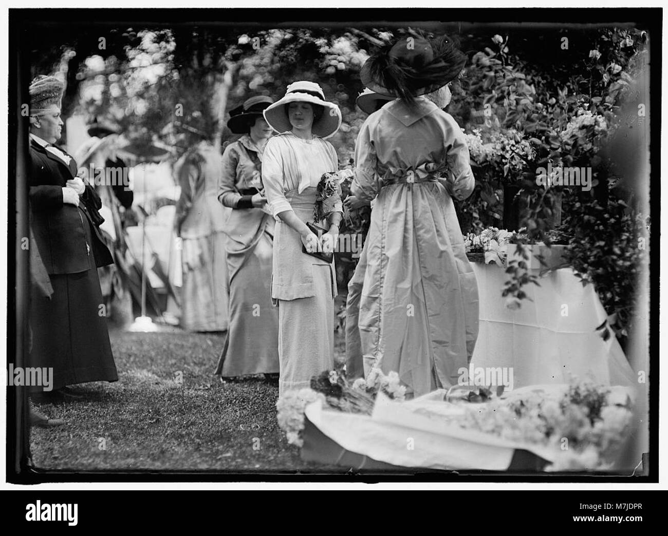 A photograph of Mrs. Raymond Rodgers at the Friendship Charity Fete, an ...