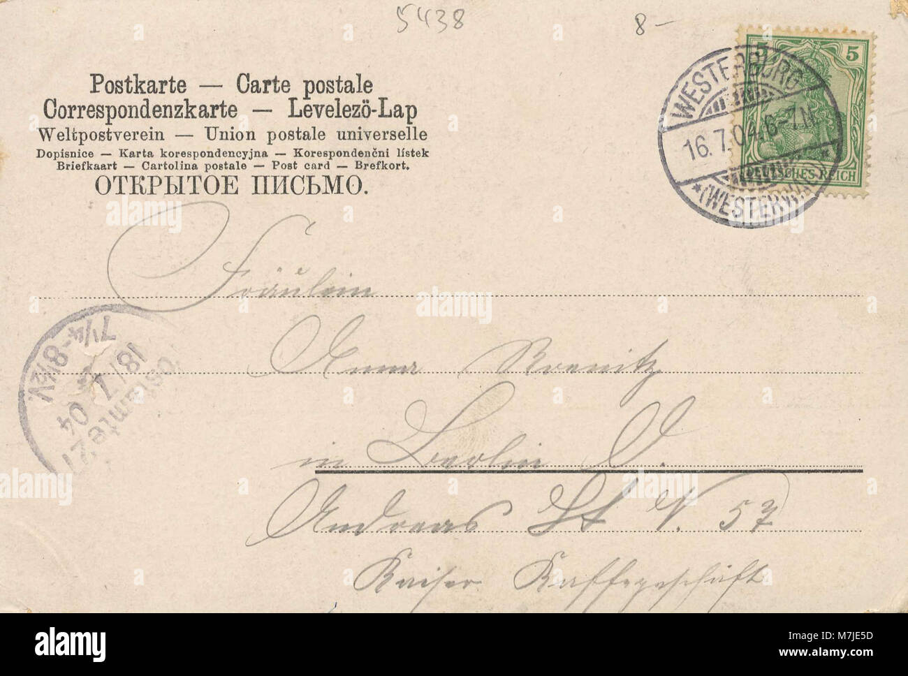 This postcard image shows a view of Westerburg, located in the ...