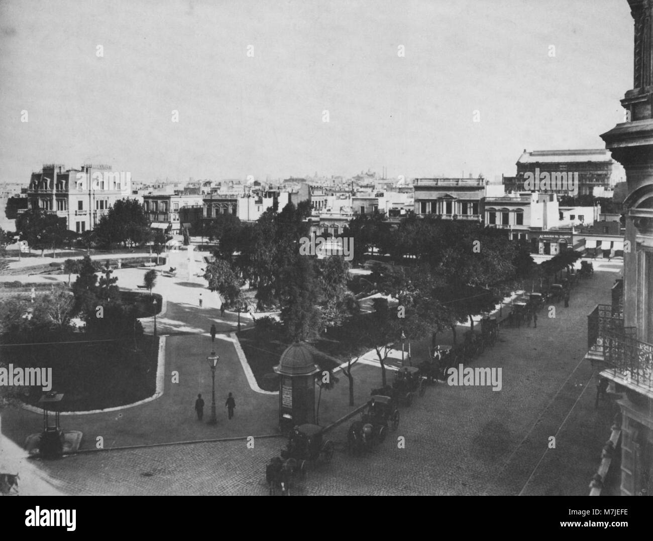 Photograph of Alejandro S. Witcomb at Plaza Libertad, capturing the ...