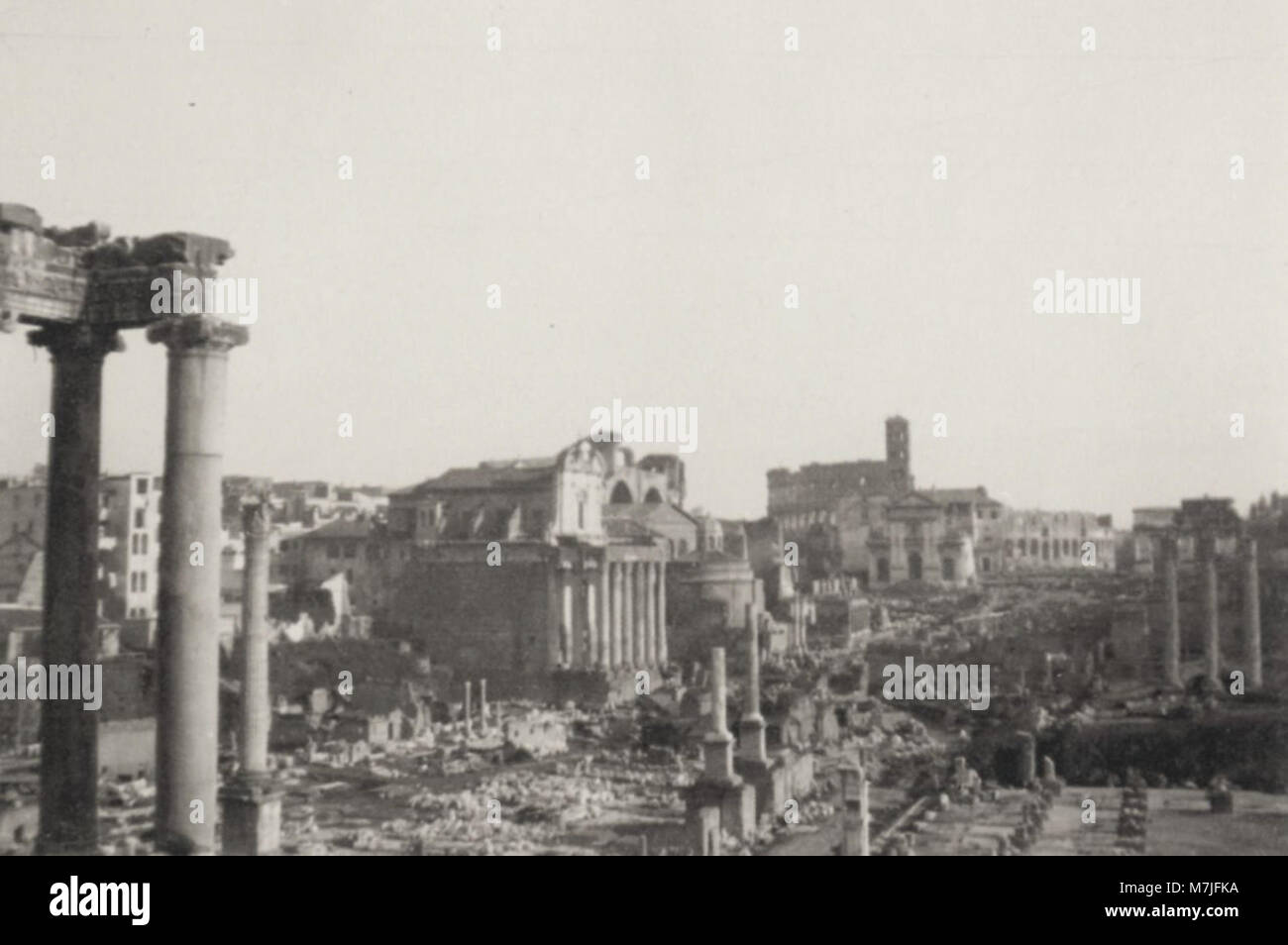 This image captures a photograph of the Forum Romanum, taken by the ...