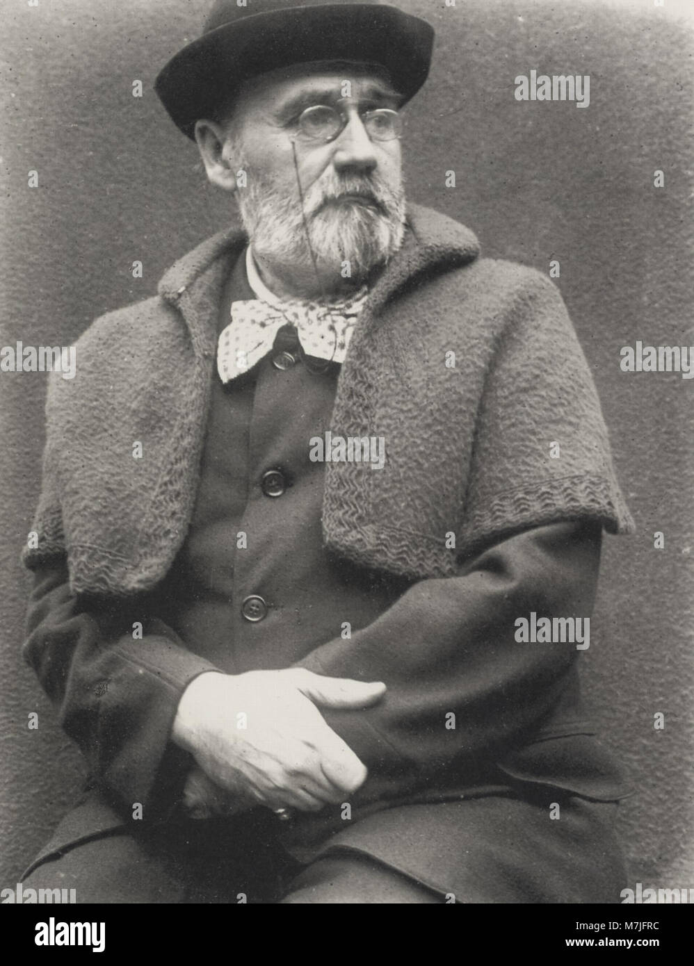 Francois Emile Zola, a renowned French writer and figure in the ...