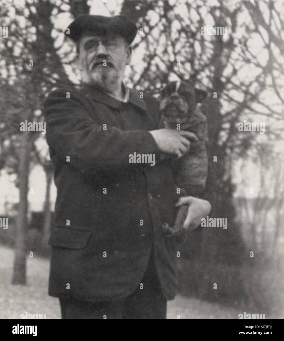 A photograph of the French writer Emile Zola, known for his literary ...
