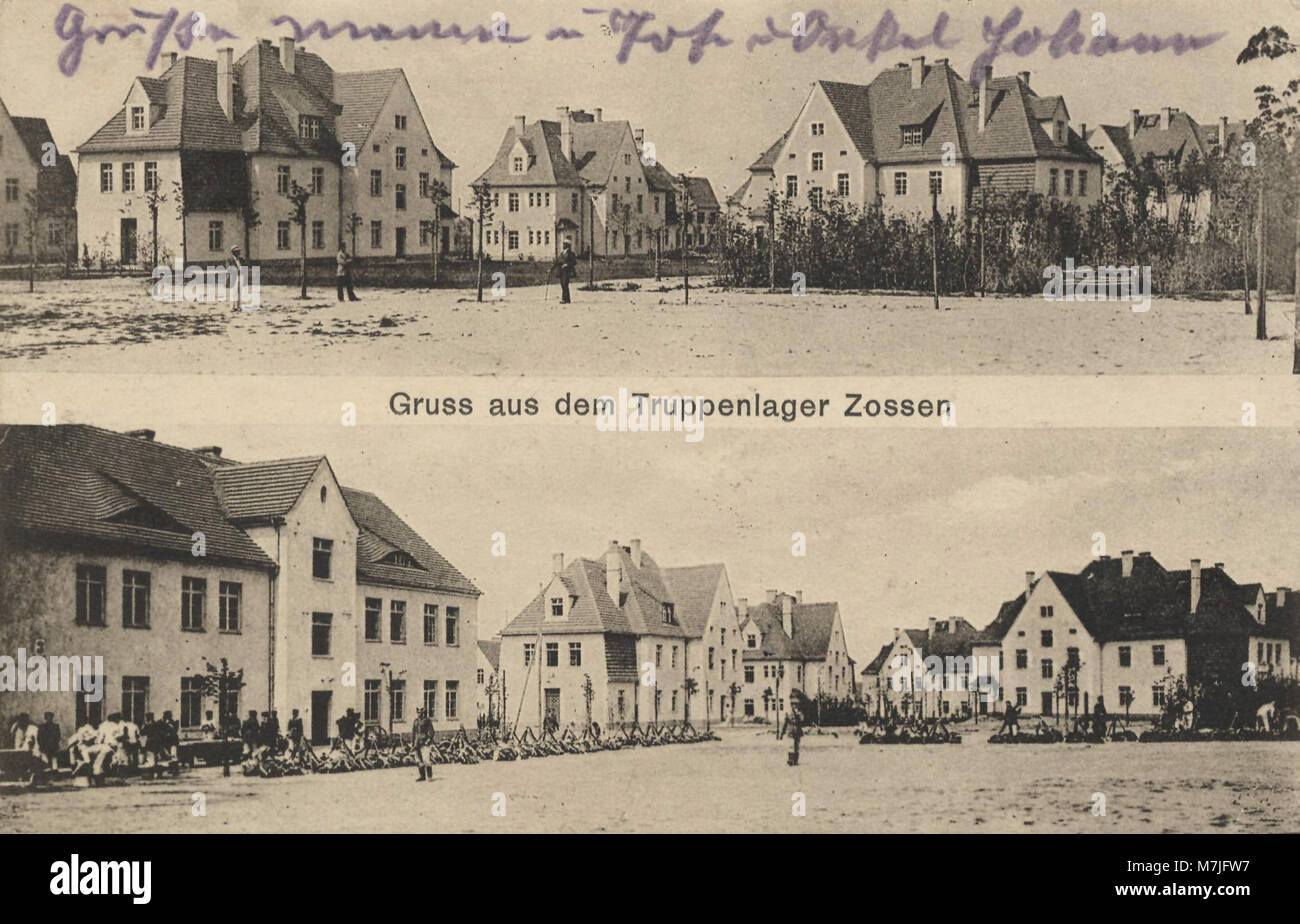 The Truppenlager (military camp) at Zossen, Brandenburg, represents a ...