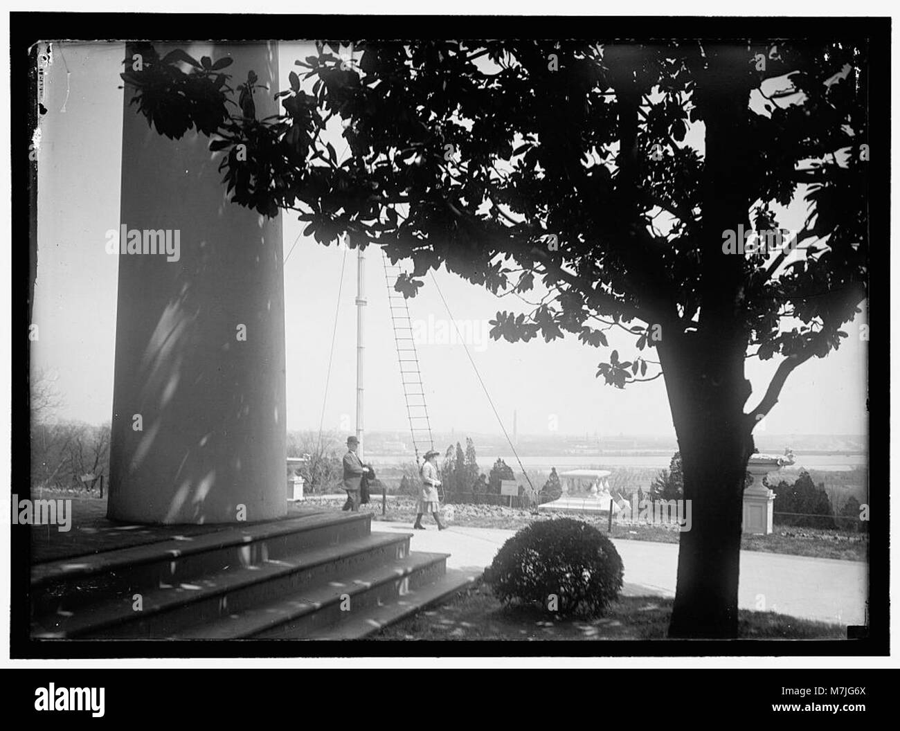 Image of the Arlington Mansion featuring its iconic columns, a ...