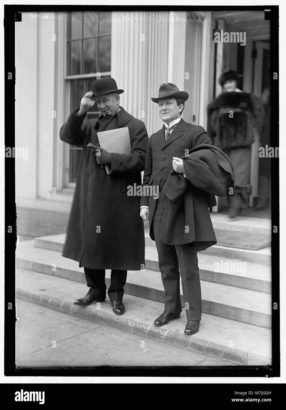 A photograph of Theodore Harris from New York, leaving the White House ...