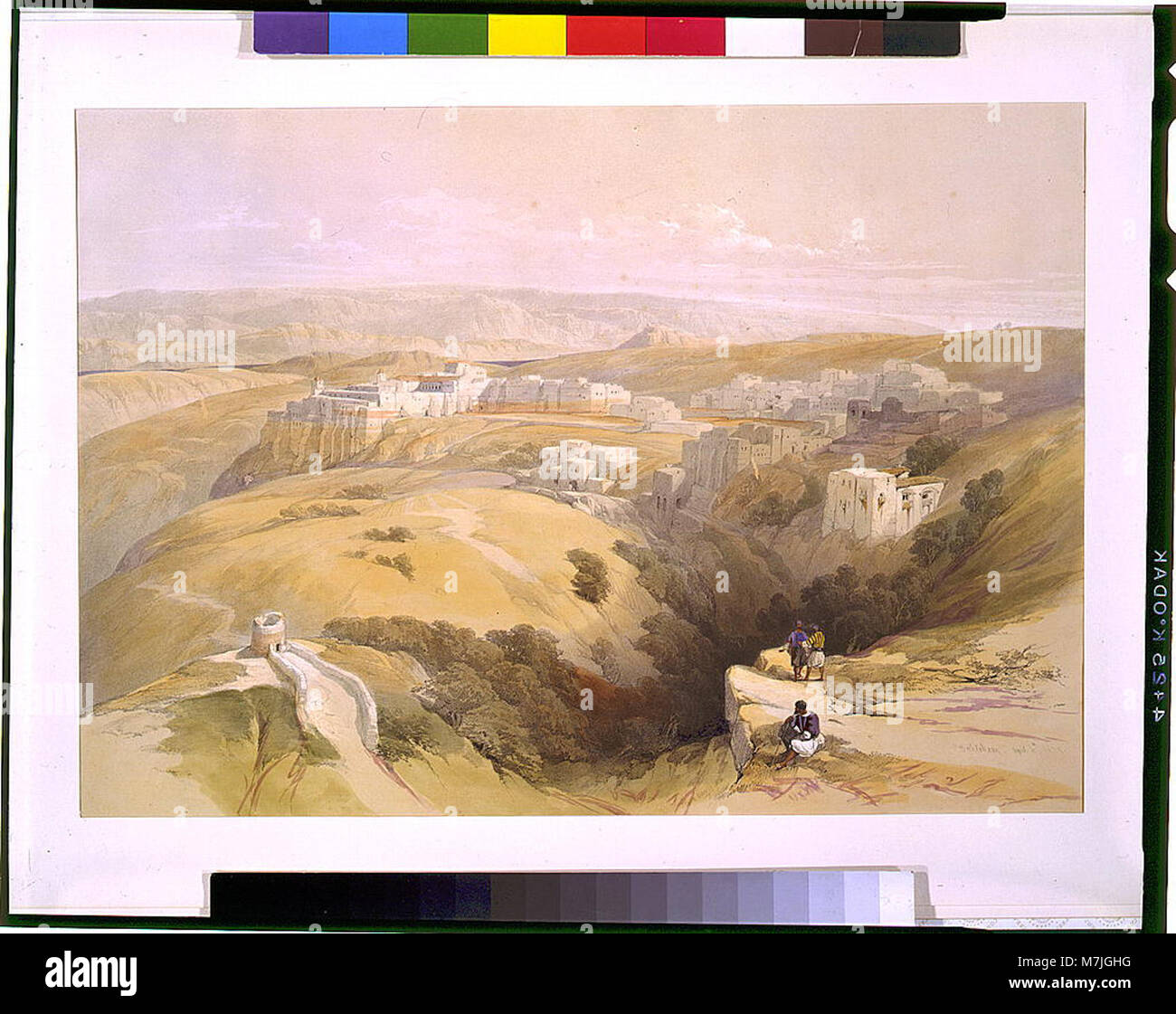 A historical image from Bethlehem, dated April 6th, 1839, capturing the ...