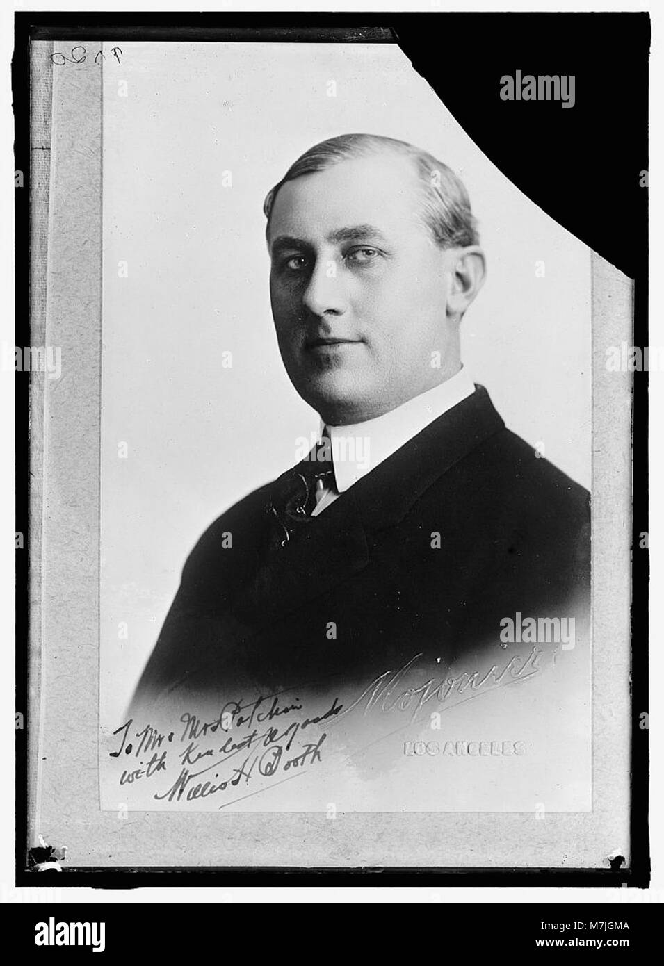 A historical image of Willis H. Booth, captured in a portrait. The ...