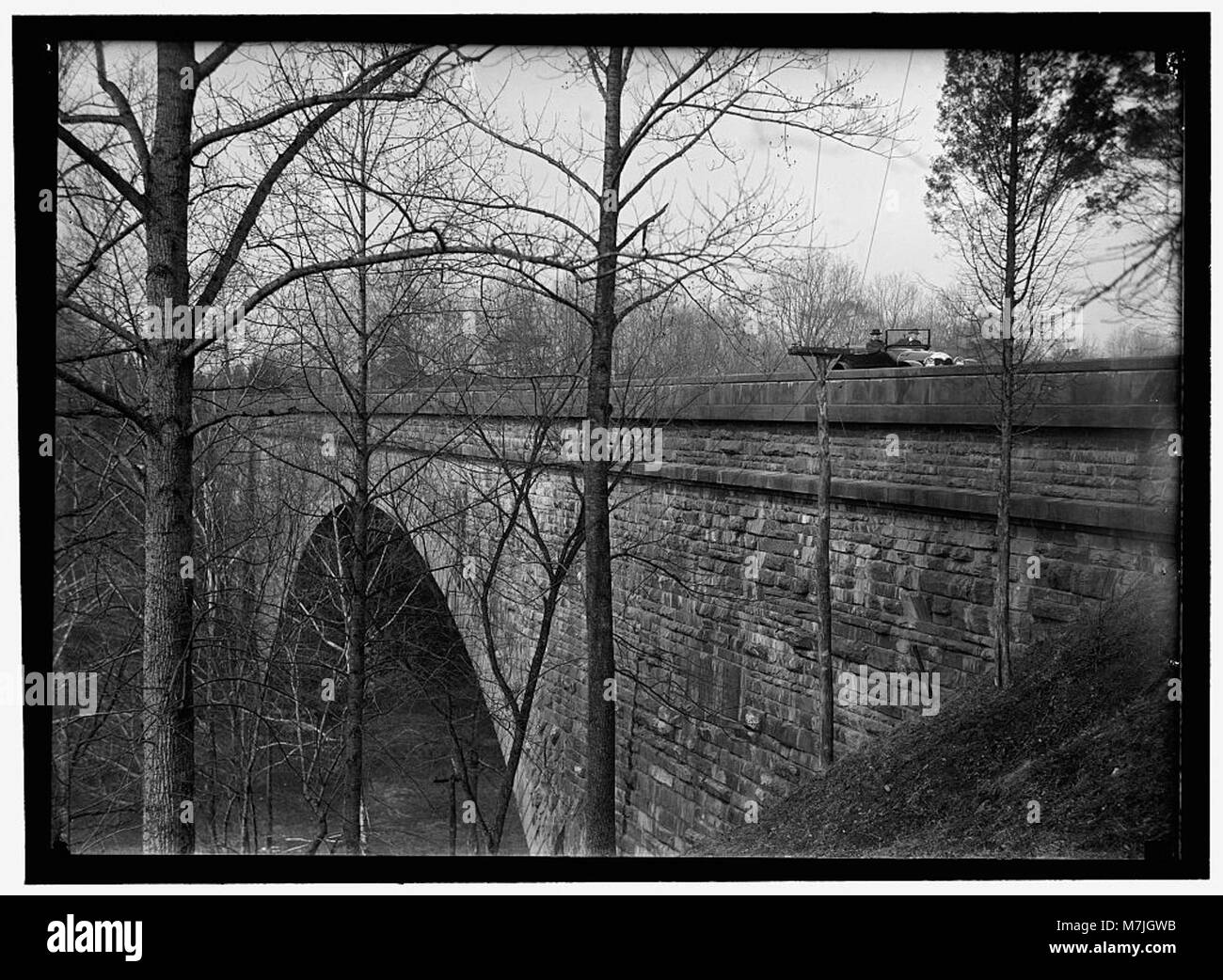 The Cabin John Bridge in Maryland is a historic stone arch bridge that ...