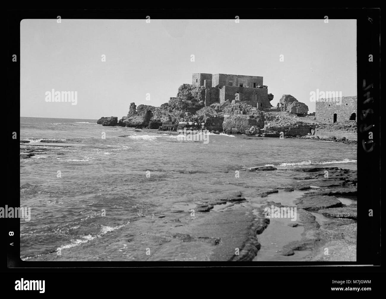 Caesarea, an ancient city located in modern-day Israel, is depicted in ...