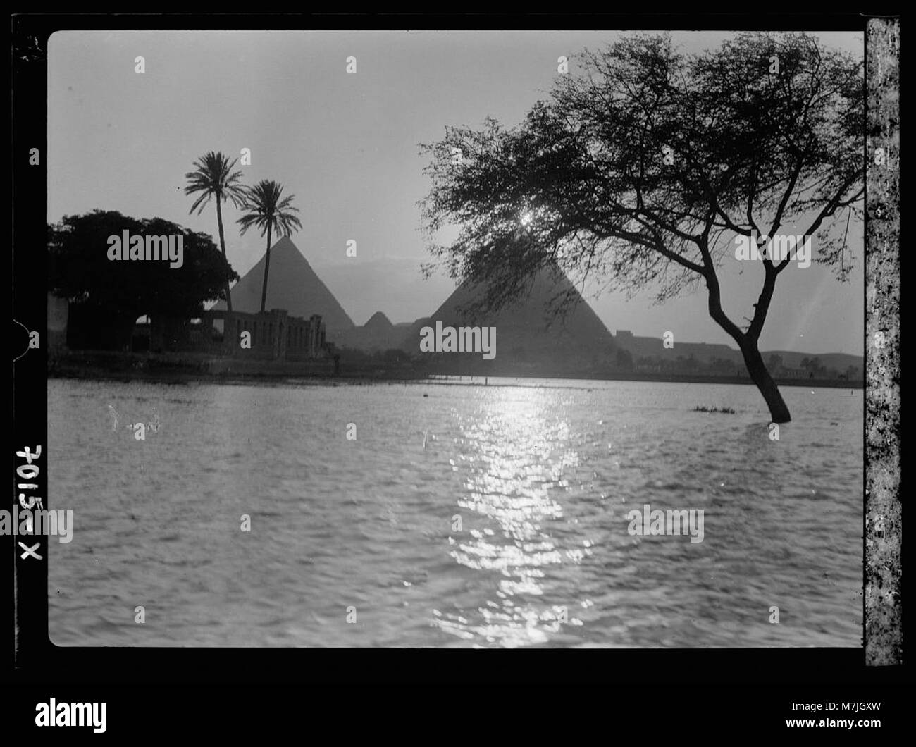 A historical photograph of Cairo, showcasing significant architectural ...