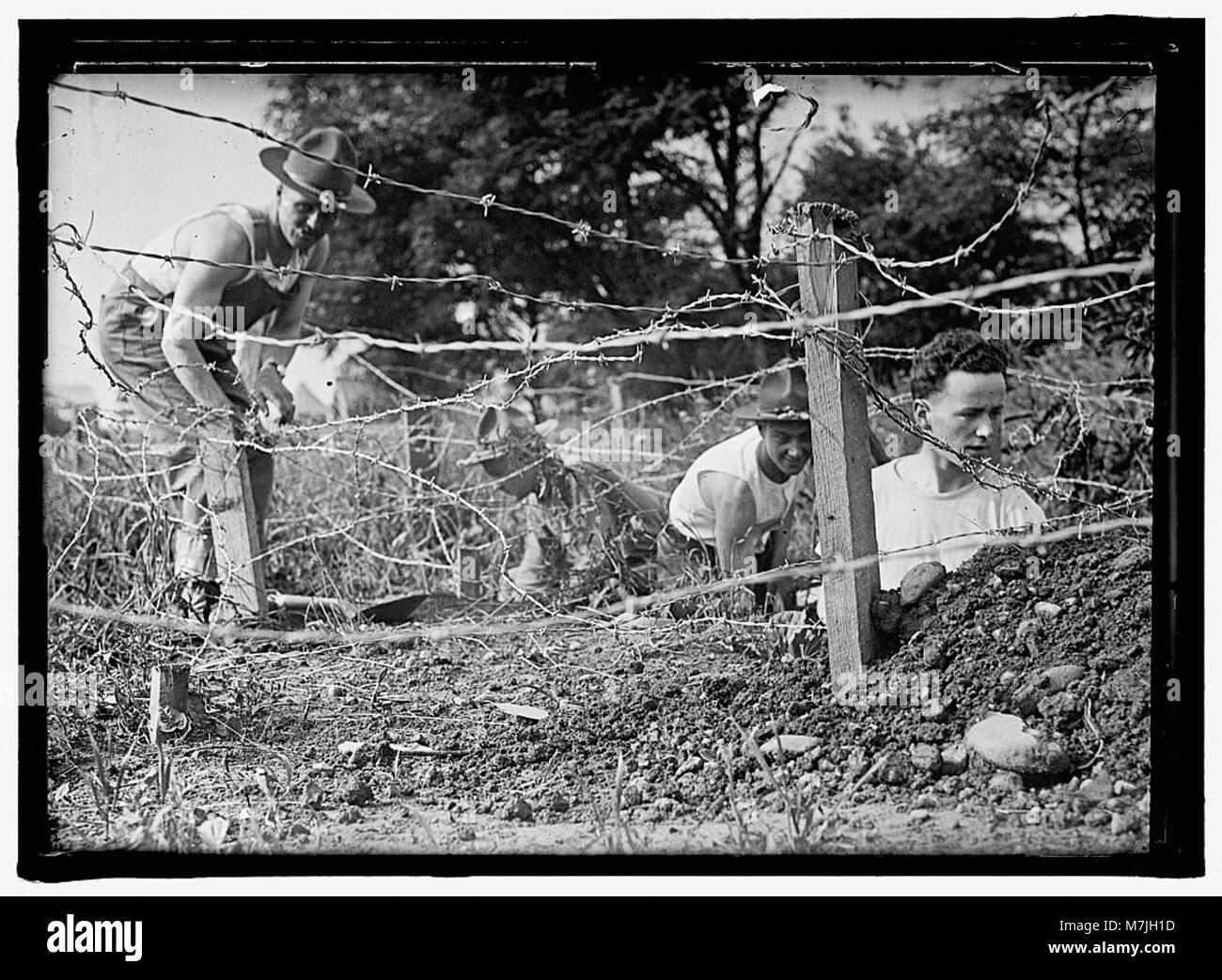 A photograph capturing a scene at Camp, illustrating the military or ...