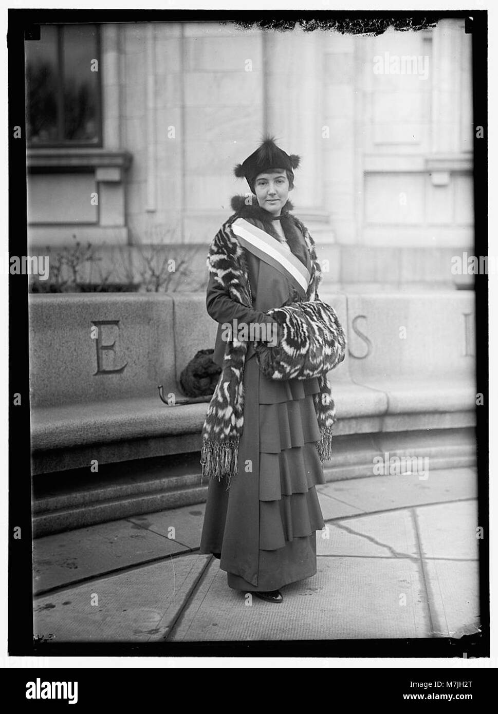 A woman suffragette from Hill, Alberta, captured in an image that ...